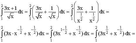 Exempel på exakt beräkning av integraler.